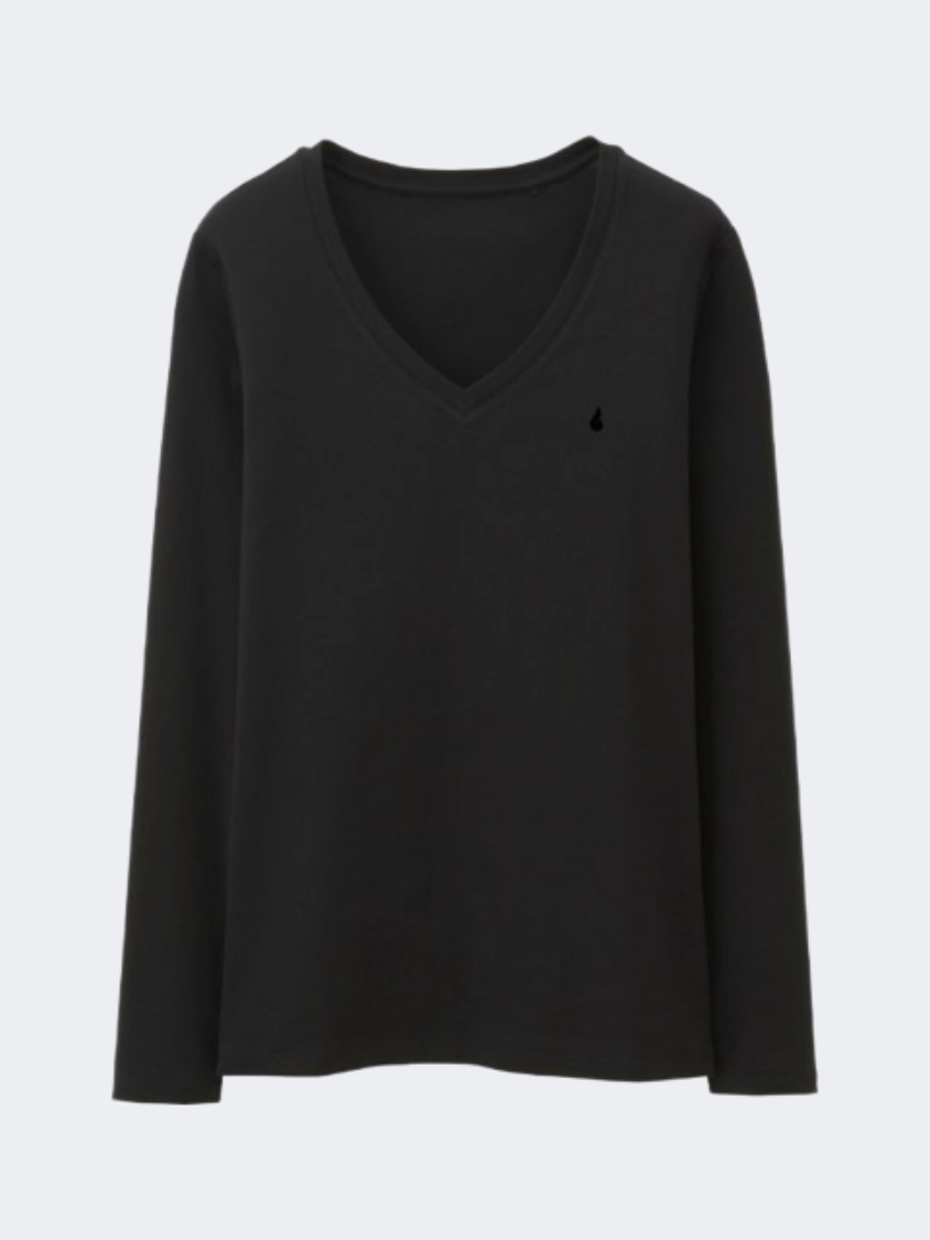 Oil And Gaz Long Sleeve T.Shirt Women Lifestyle Black – MikeSport Lebanon