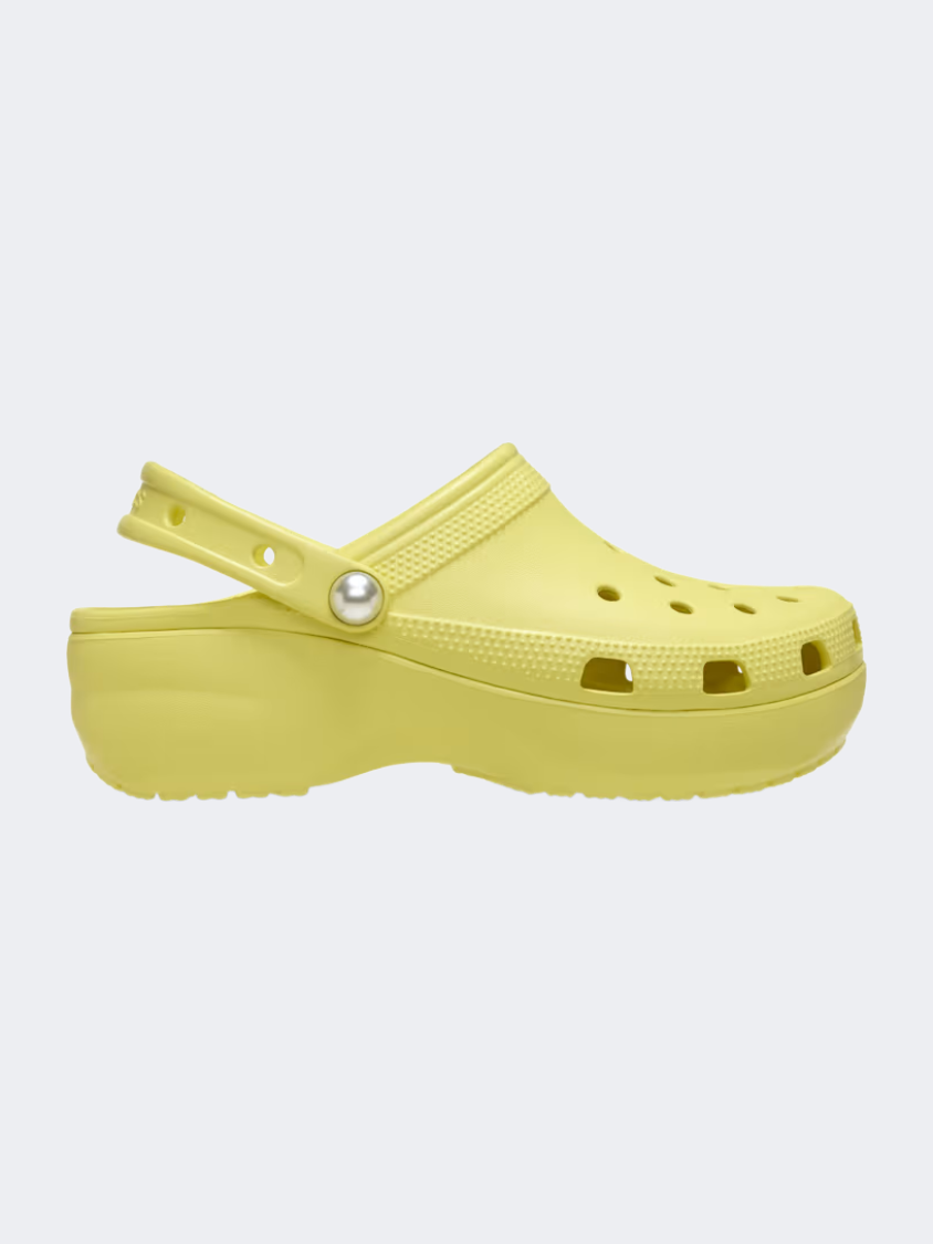 Crocs Classic Platform Pearl Women Lifestyle Clog Daylily – MikeSport ...