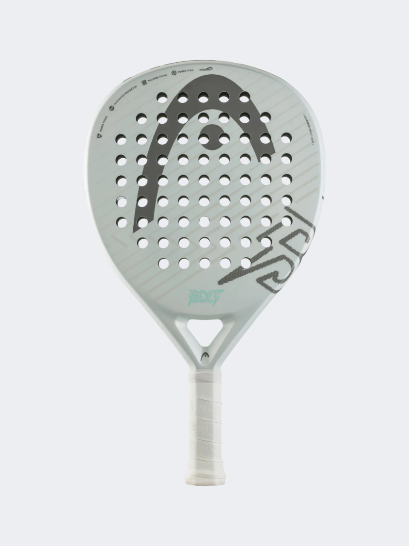 Head Bolt 2026 Padel Racquet White/Grey – MikeSport Lebanon