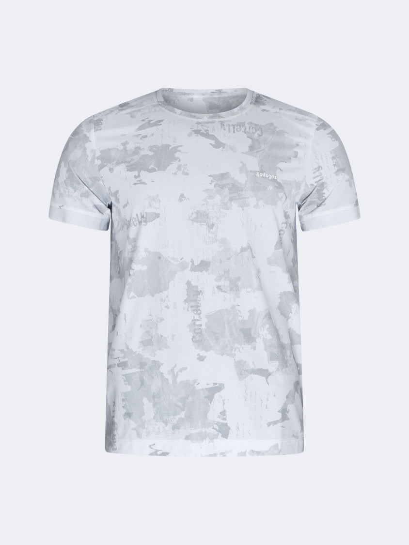 Oil And Gaz Classic Men Lifestyle Camo R-Neck T-Shirt Off White ...