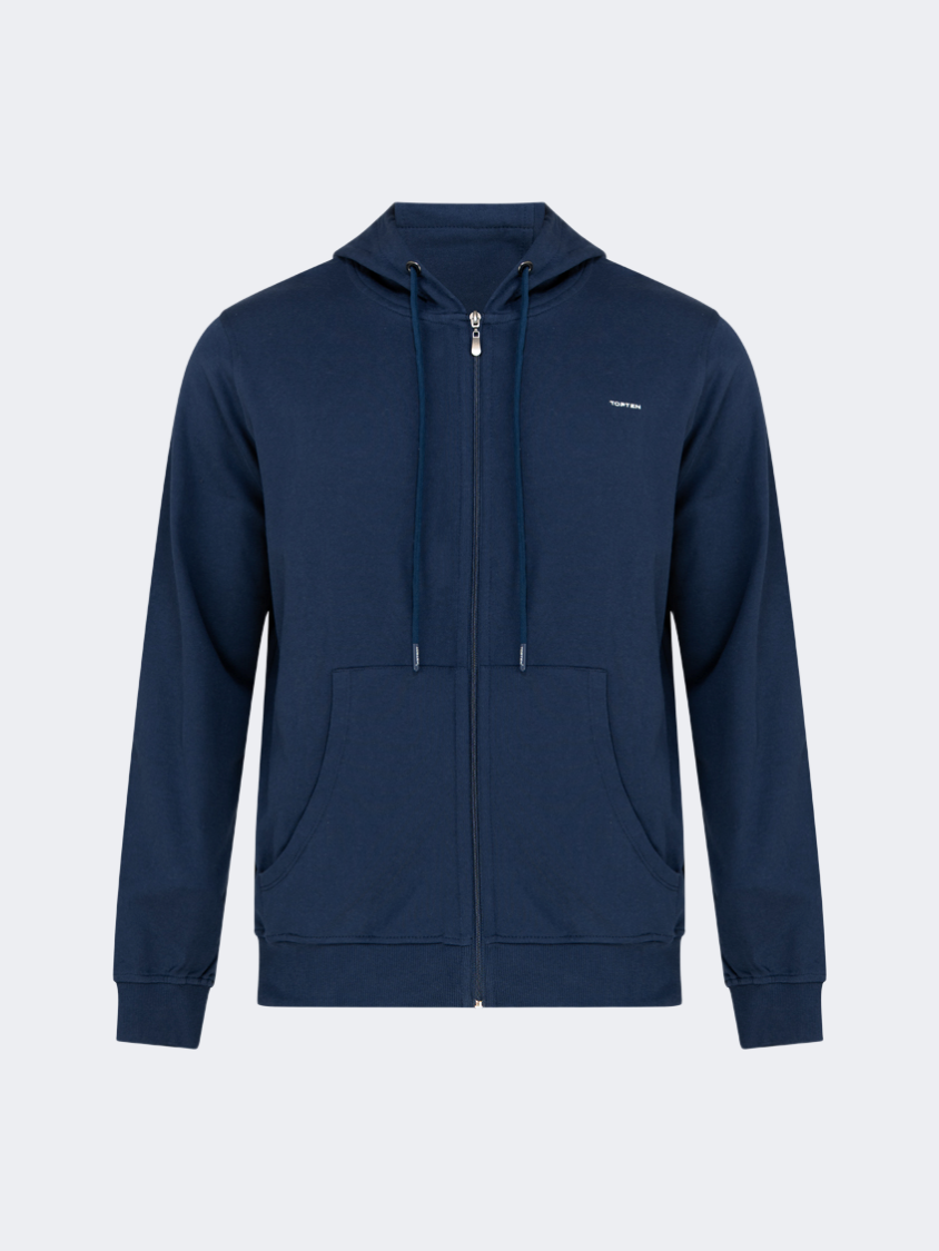 Top Ten Looped Men Lifestyle Hoody Full Zip Navy – MikeSport Lebanon