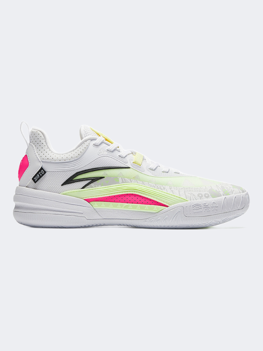 Anta Kai 1 Team Men Basketball Shoes White/Neon Green – MikeSport Lebanon