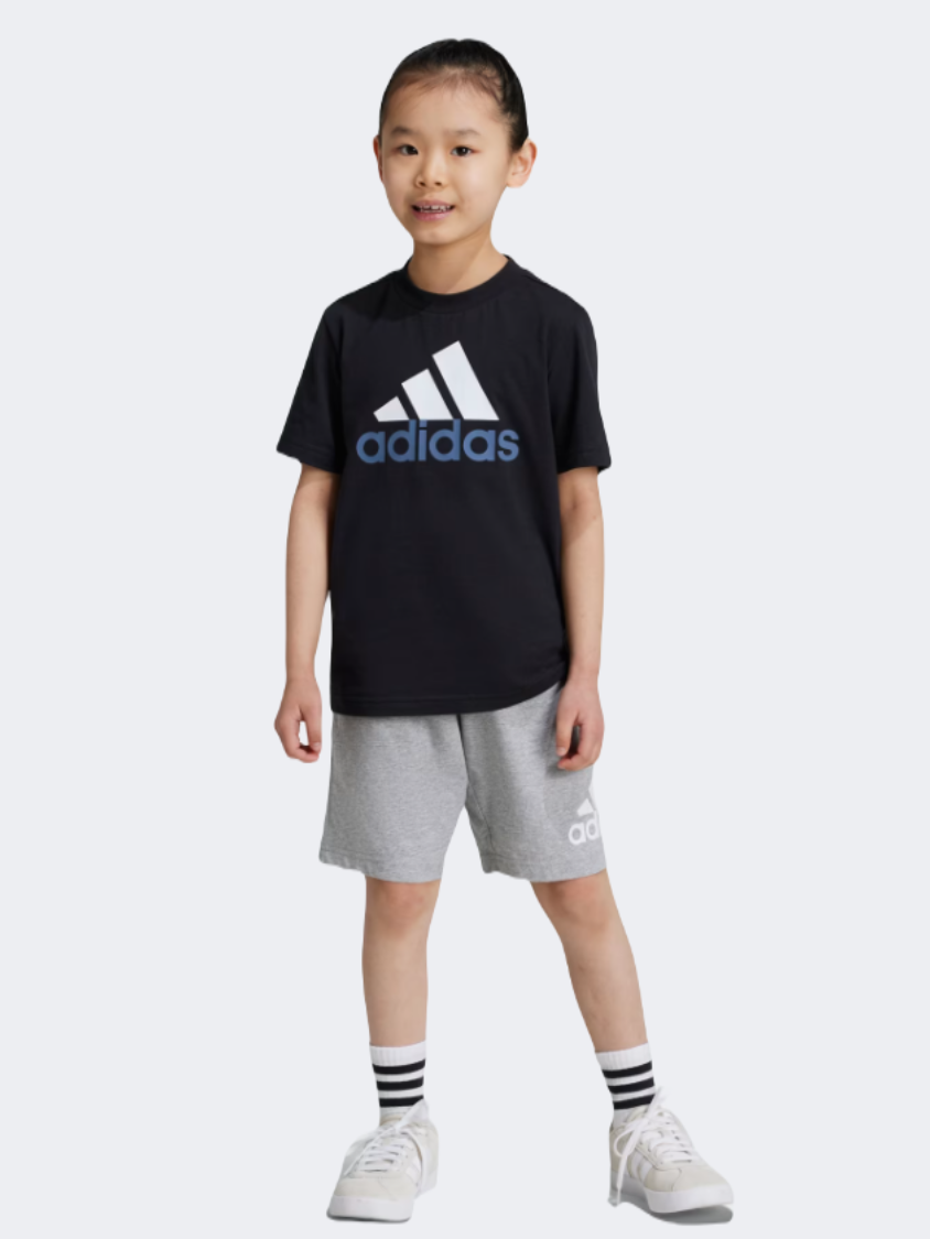 Adidas Essentials Logo Little Boys Sportswear Set Black/White ...