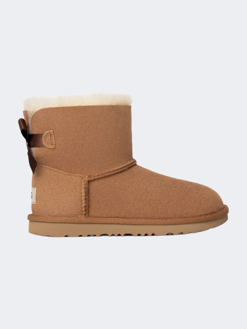 UGG Mini Bailey Bow Ii Kids-Girls Lifestyle Shoes Chestnut – MikeSport ...