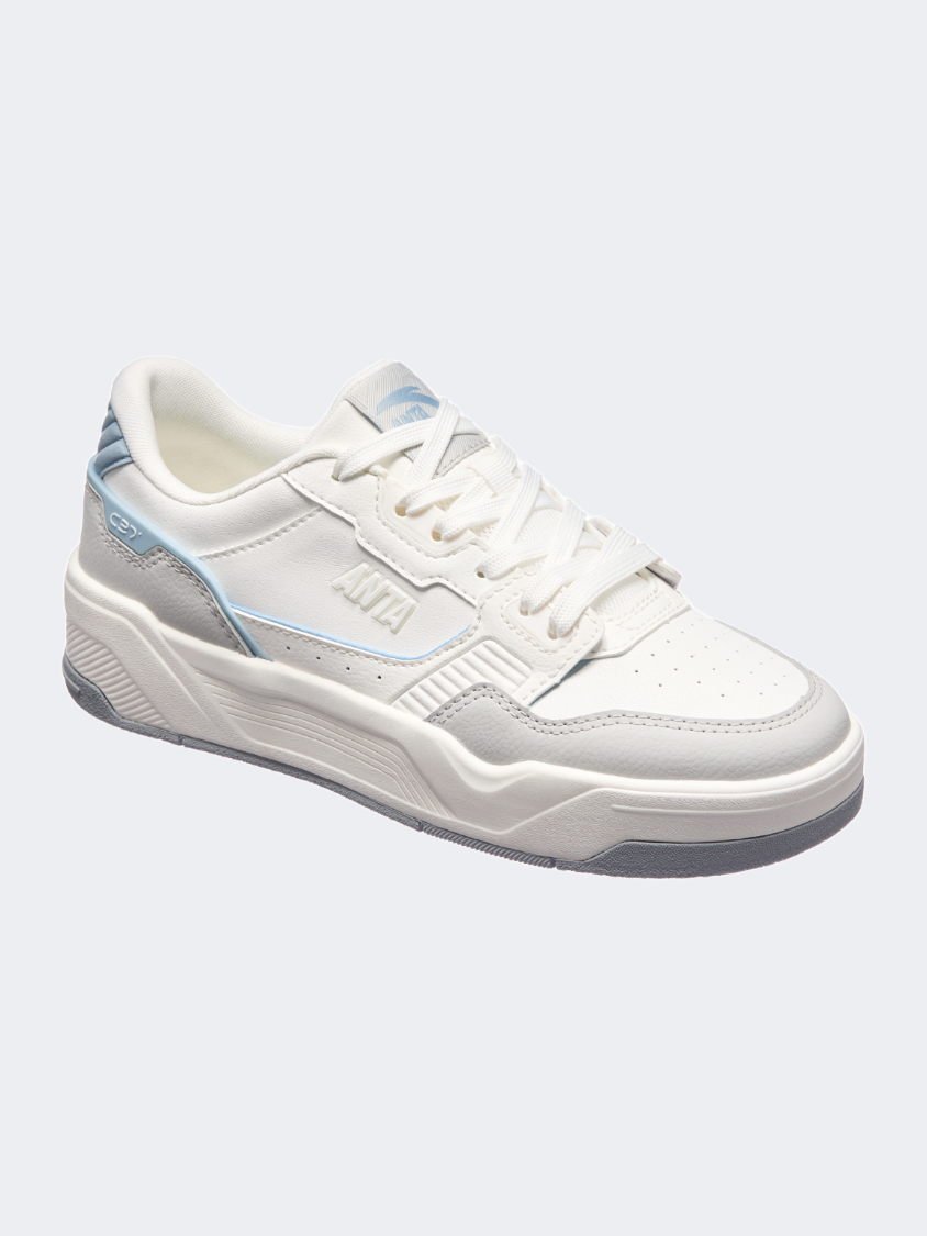 Anta X Game Women Lifestyle Shoes White/Cloud Grey – MikeSport Lebanon