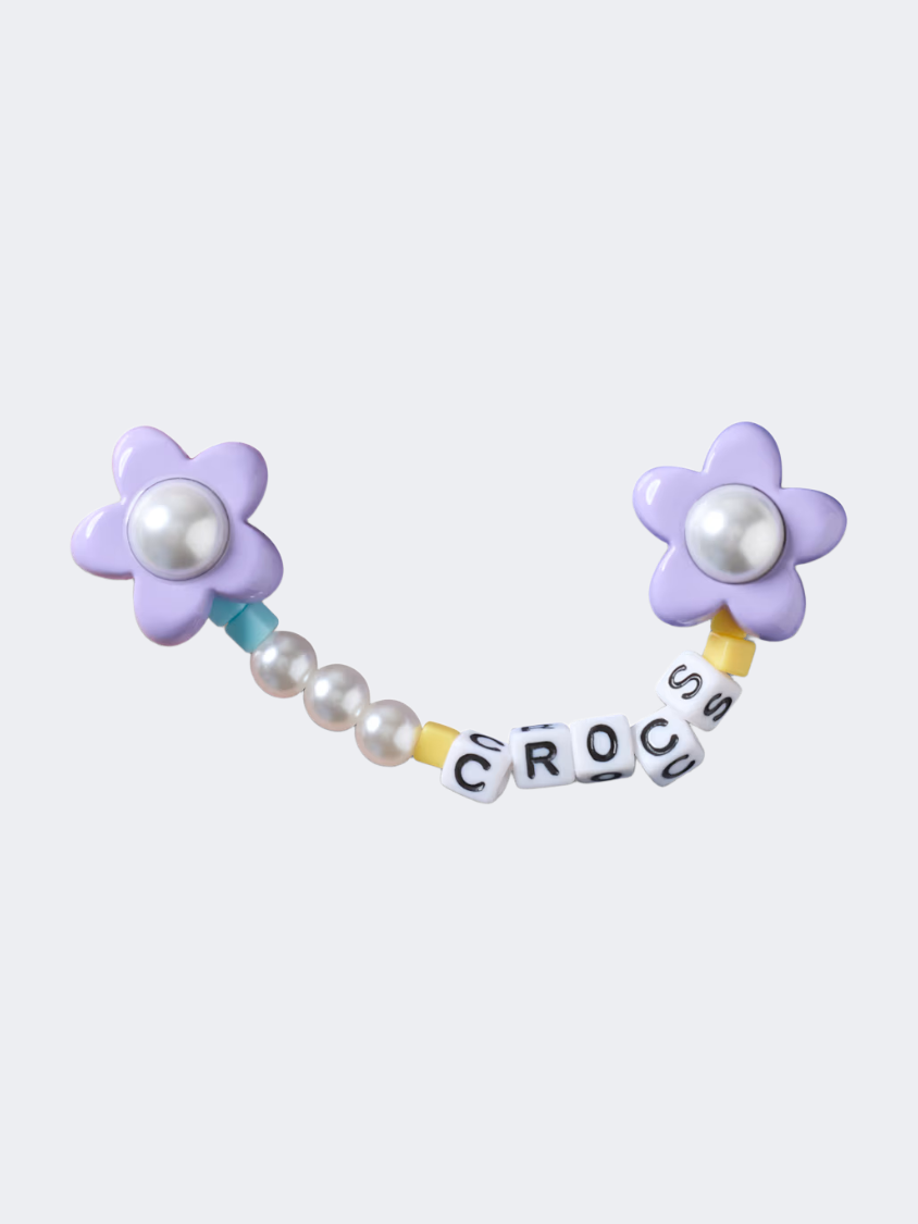 Crocs Purple Meta Flower Chain Unisex Lifestyle Jibbitz Charm ...