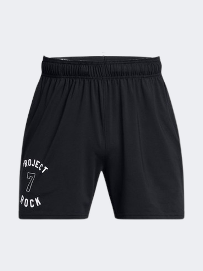 Under Armour Project Rock Mesh Badge Of Honor Men Training Short Black ...
