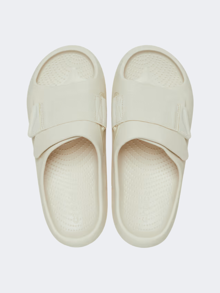Crocs Mellow Luxe Recovery Unisex Lifestyle Slippers Stucco – MikeSport ...
