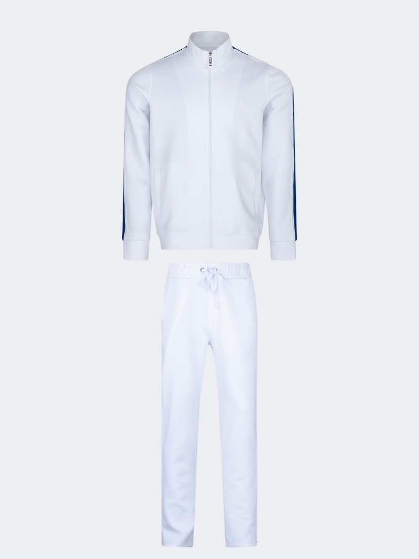Oil And Gaz Classy Men Lifestyle Suit White/Navy – MikeSport Lebanon