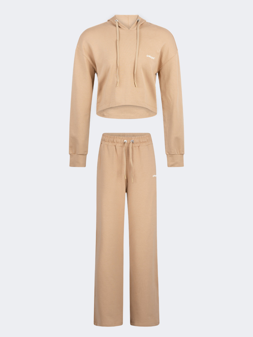 Oil And Gaz Stylish Women Lifestyle Suit Beige – MikeSport Lebanon