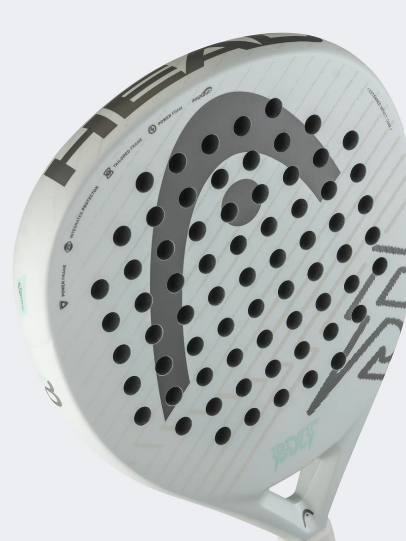 Head Bolt 2026 Padel Racquet White/Grey – MikeSport Lebanon
