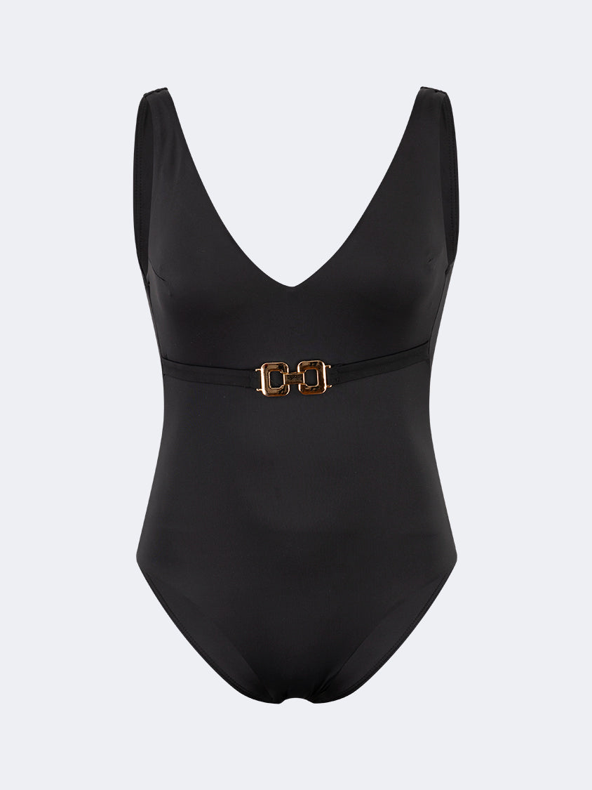 Oil And Gaz Modern Women Beach Monokini Black/Gold – MikeSport Lebanon
