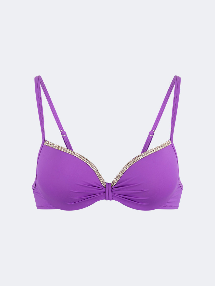 Oil And Gaz Stylish Women Beach Shelf Bra Purple – MikeSport Lebanon