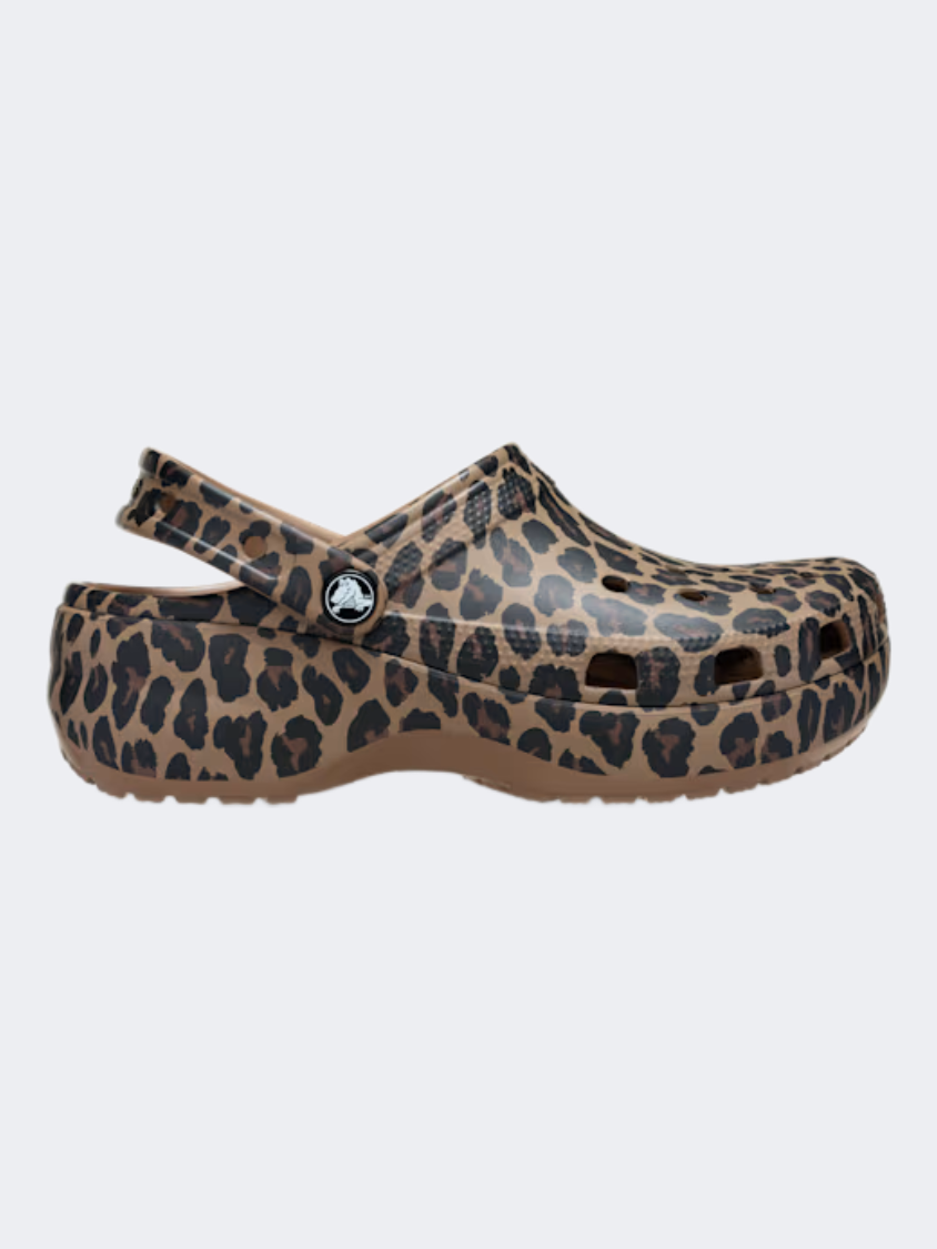 Crocs Classic Platform Animal Women Lifestyle Clog Sepia/Leopard ...