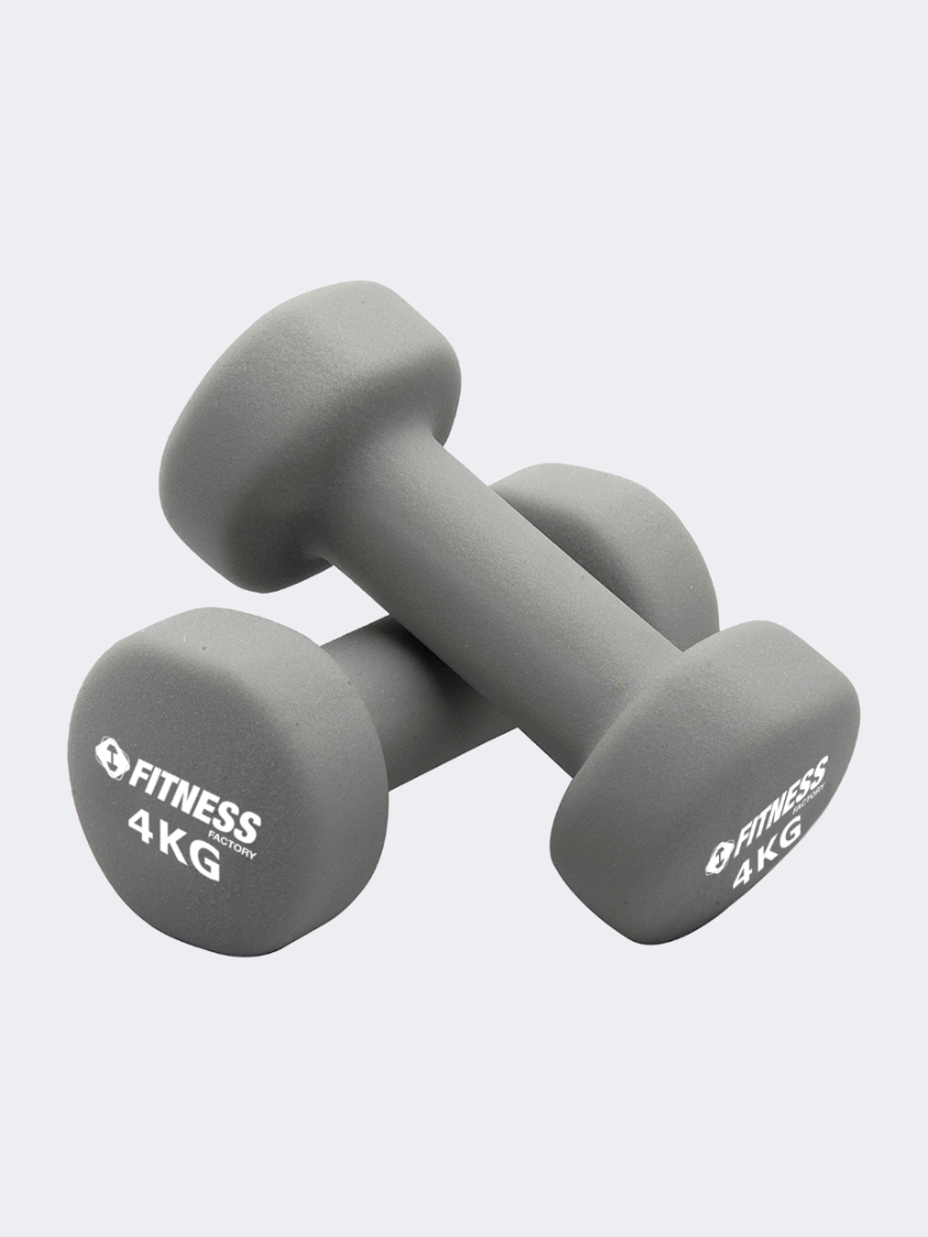 Irm-Fitness Factory Neoprene Dumbbell 4Kg Weights Grey – MikeSport Lebanon