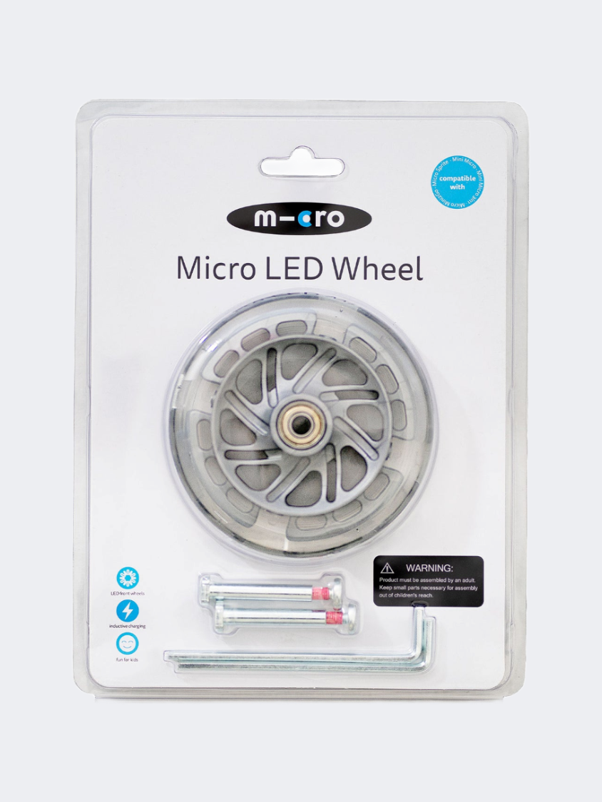 Micro Led Wheel Mini Micro 120Mm Set Skating Spare Parts Grey Hub ...
