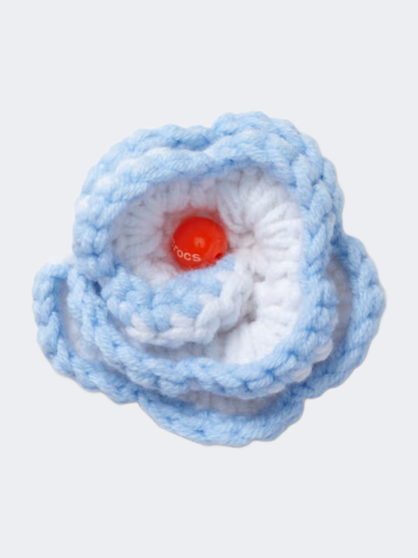 Crocs Light Blue Crochet Floral Unisex Lifestyle Jibbitz Charm ...