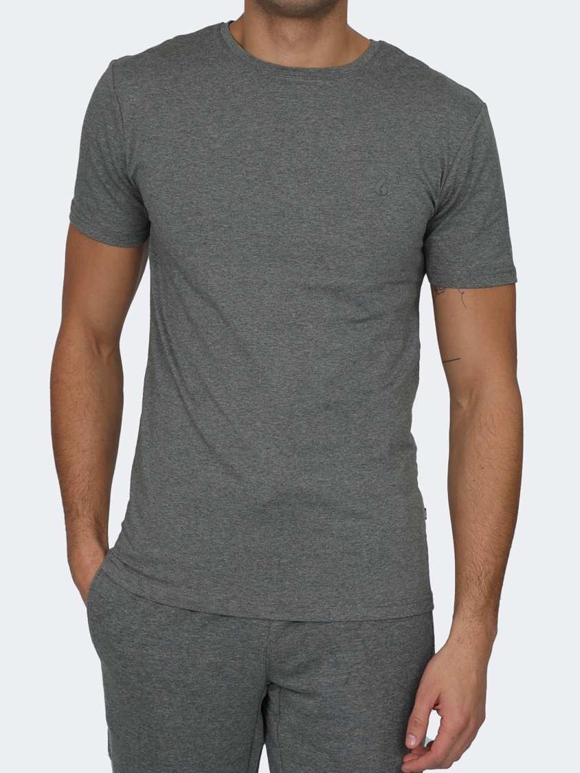 Oil And Gaz Round Neck Men Lifestyle T-Shirt Grey – MikeSport Lebanon