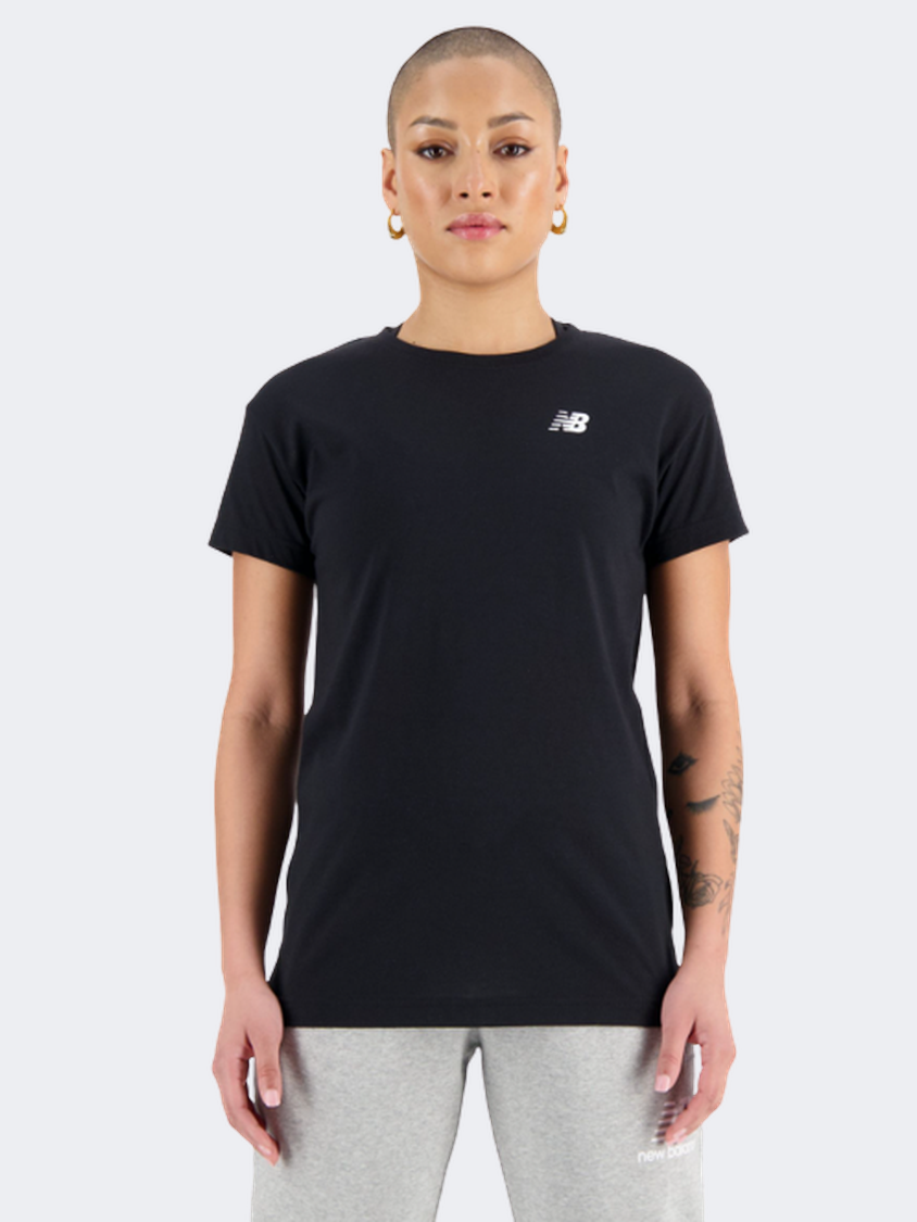 New Balance Relentless Heathertech Women Performanc T-Shirt Black ...