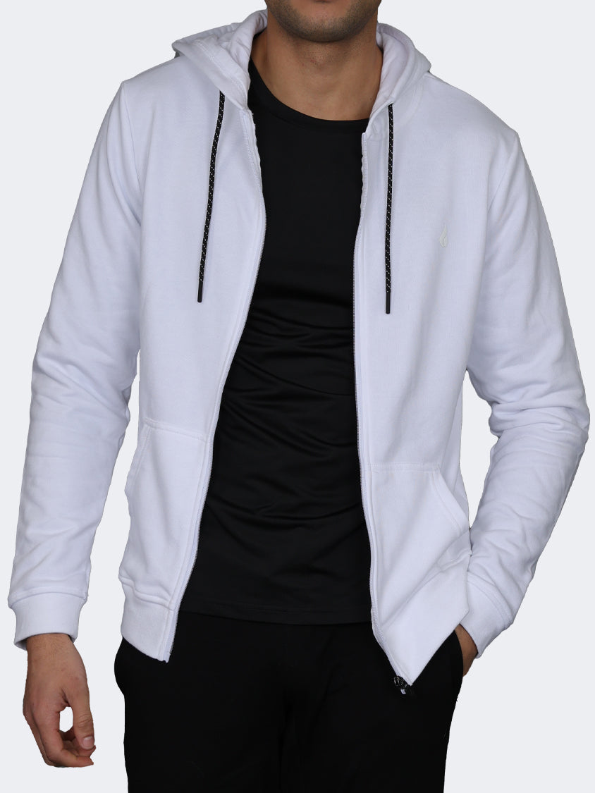 Oil And Gaz Full Zip Men Lifestyle Hoody White – MikeSport Lebanon