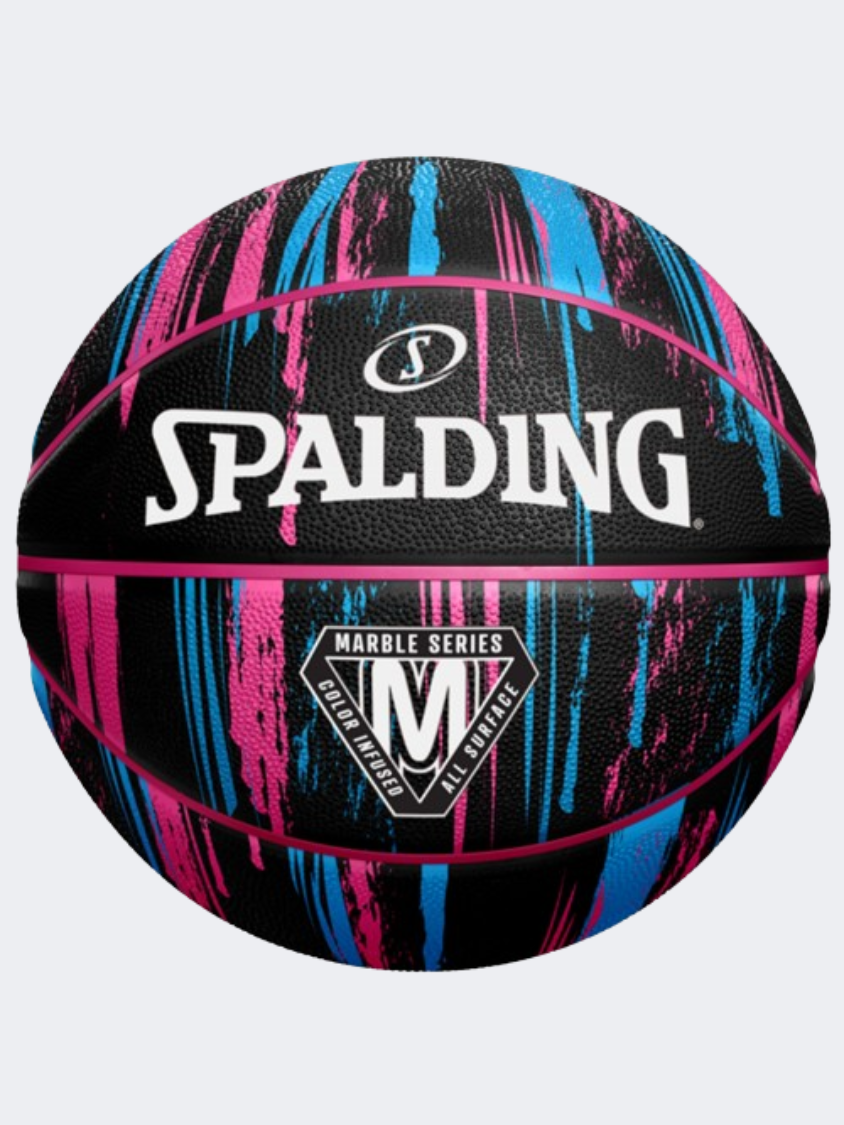 Spalding Marble Series Basketball Ball Black/Pink/Blue – MikeSport Lebanon