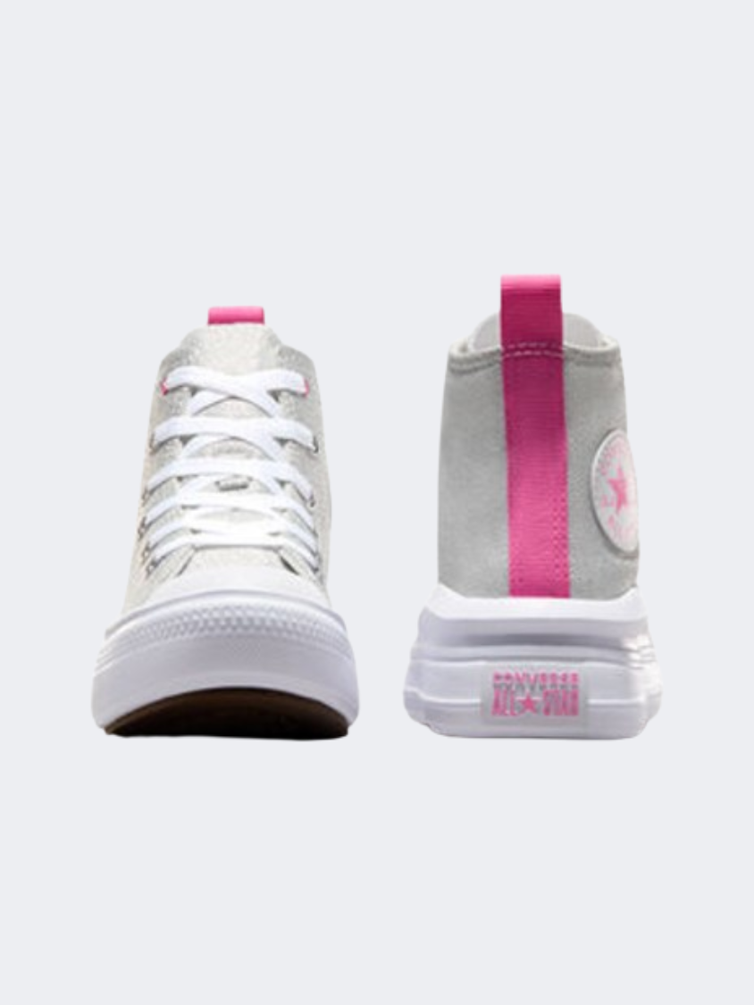 Converse All Star Move Sparkle Ps Girls Lifetsyle Shoes White/Oops Pin ...