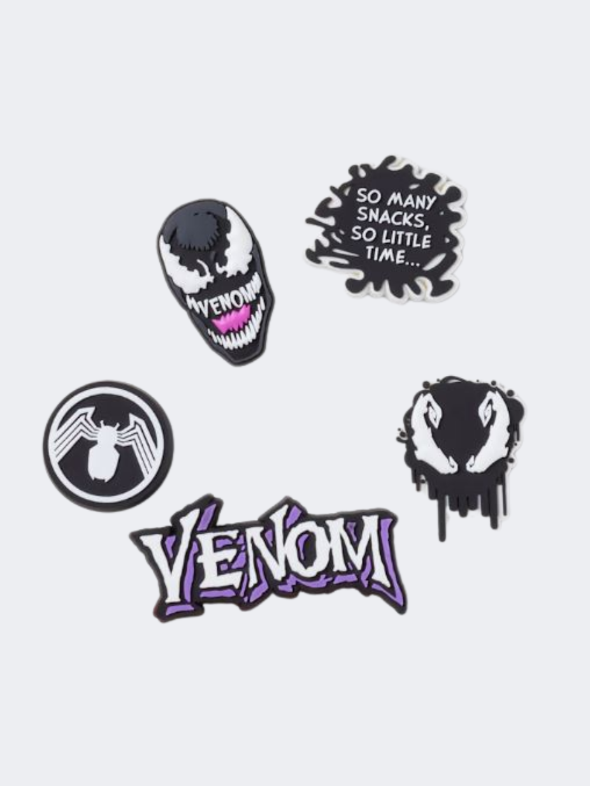 Crocs Spider-Man Venom 5 Pack Lifestyle Pins Black/White – MikeSport ...