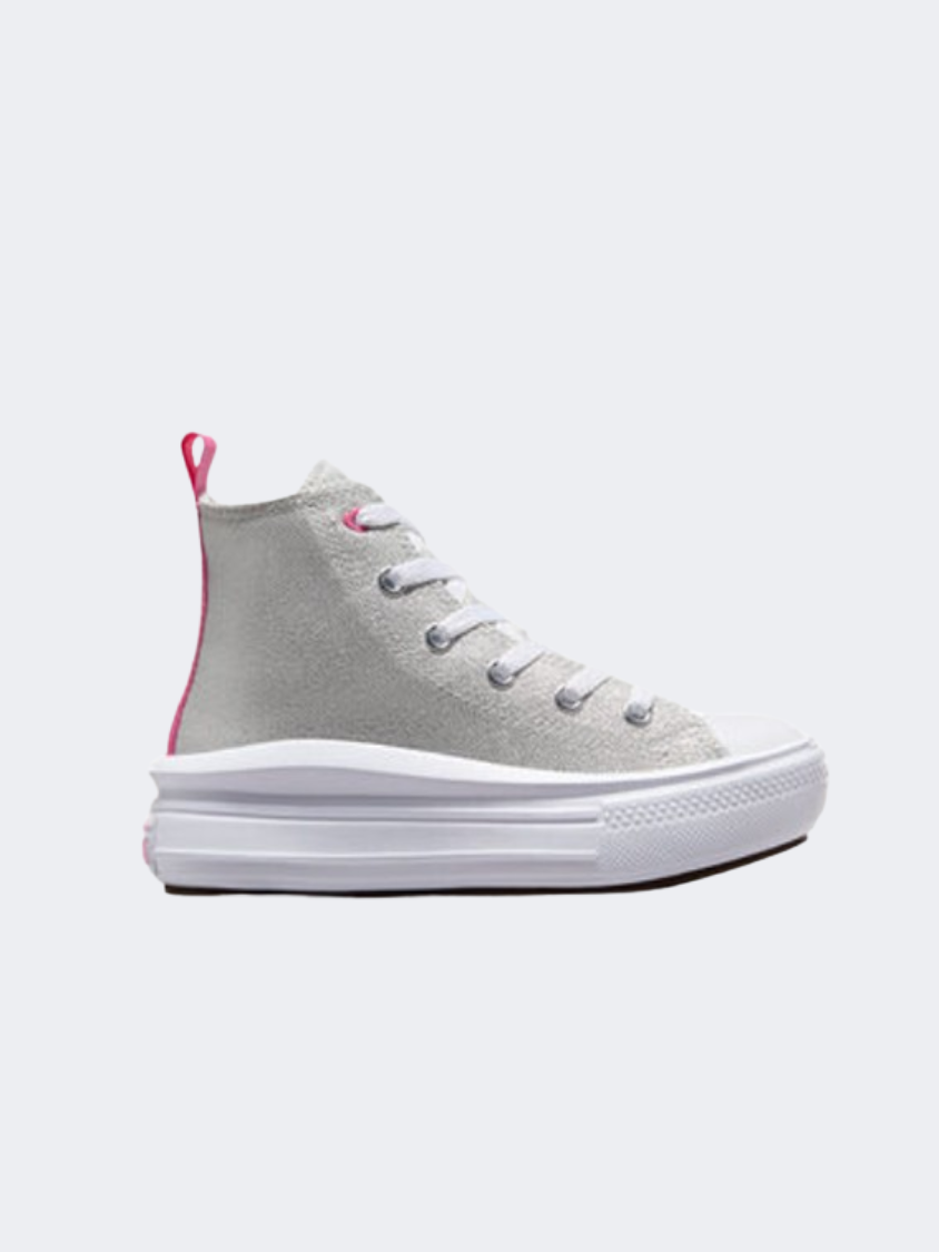 Converse All Star Move Sparkle Ps Girls Lifetsyle Shoes White/Oops Pin ...