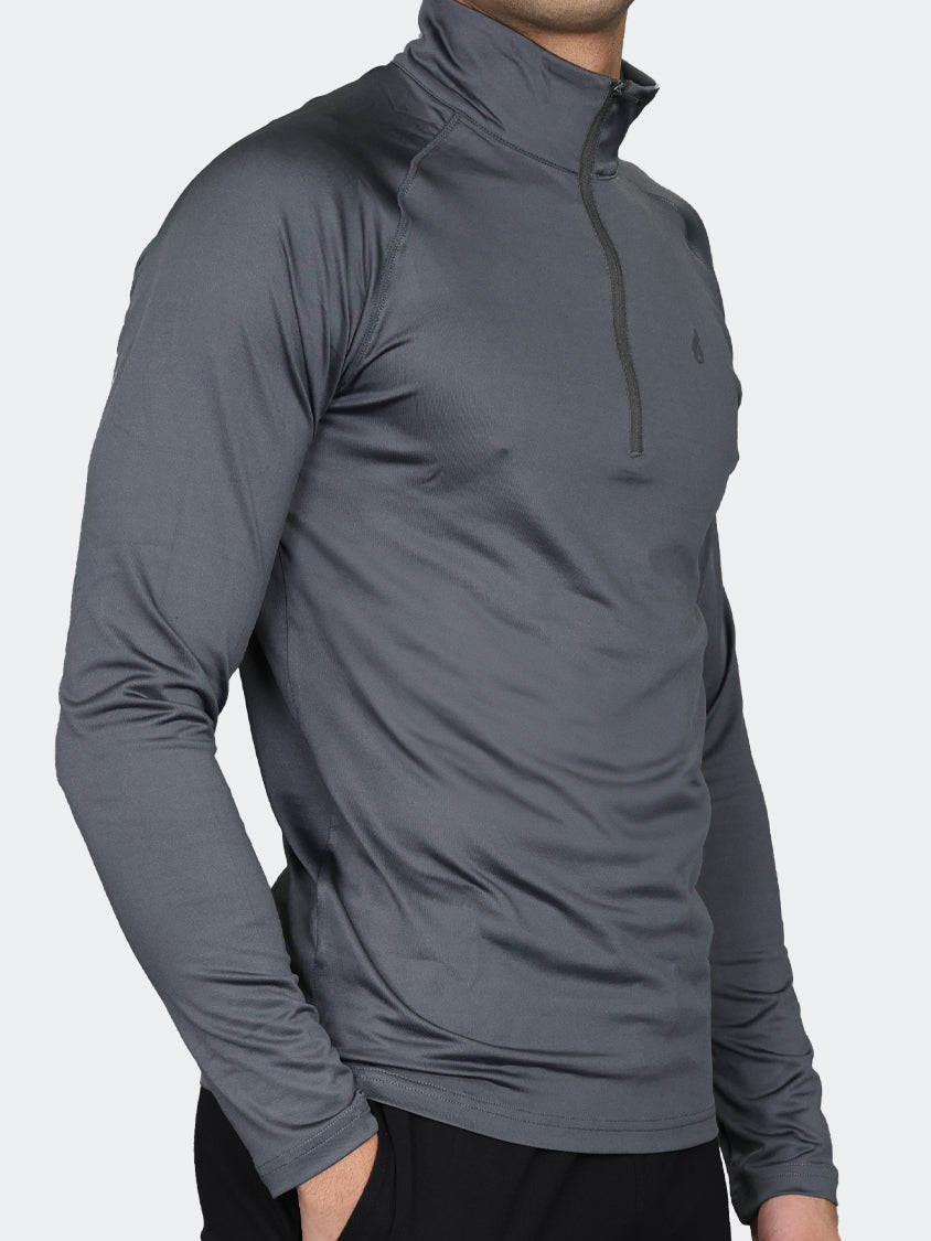 Oil And Gaz Zip Men Fitness Long Sleeve Anthracite – MikeSport Lebanon