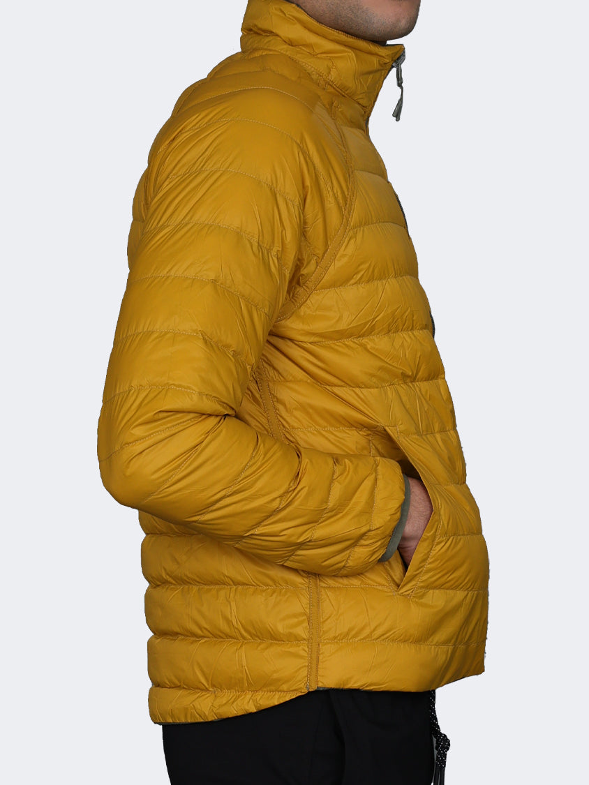 Oil And Gaz Reversible Down Men Lifestyle Jacket Olive/Mustard ...